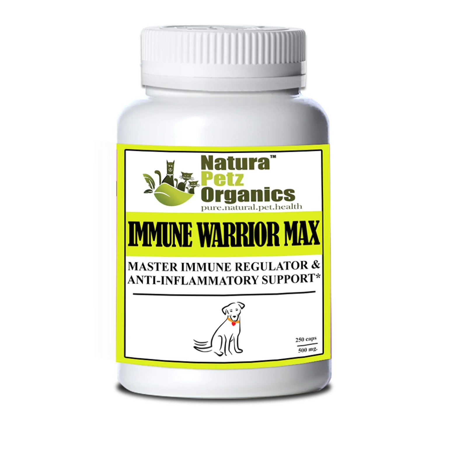Organic Pet Systems Immune Warrior Max Supplement for Dogs – 250 Capsu ...
